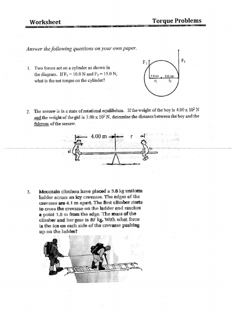 Torque Problems and Answers | PDF