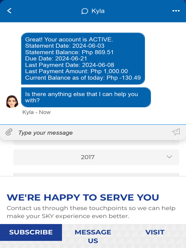 SKY Account Billing Overview | PDF