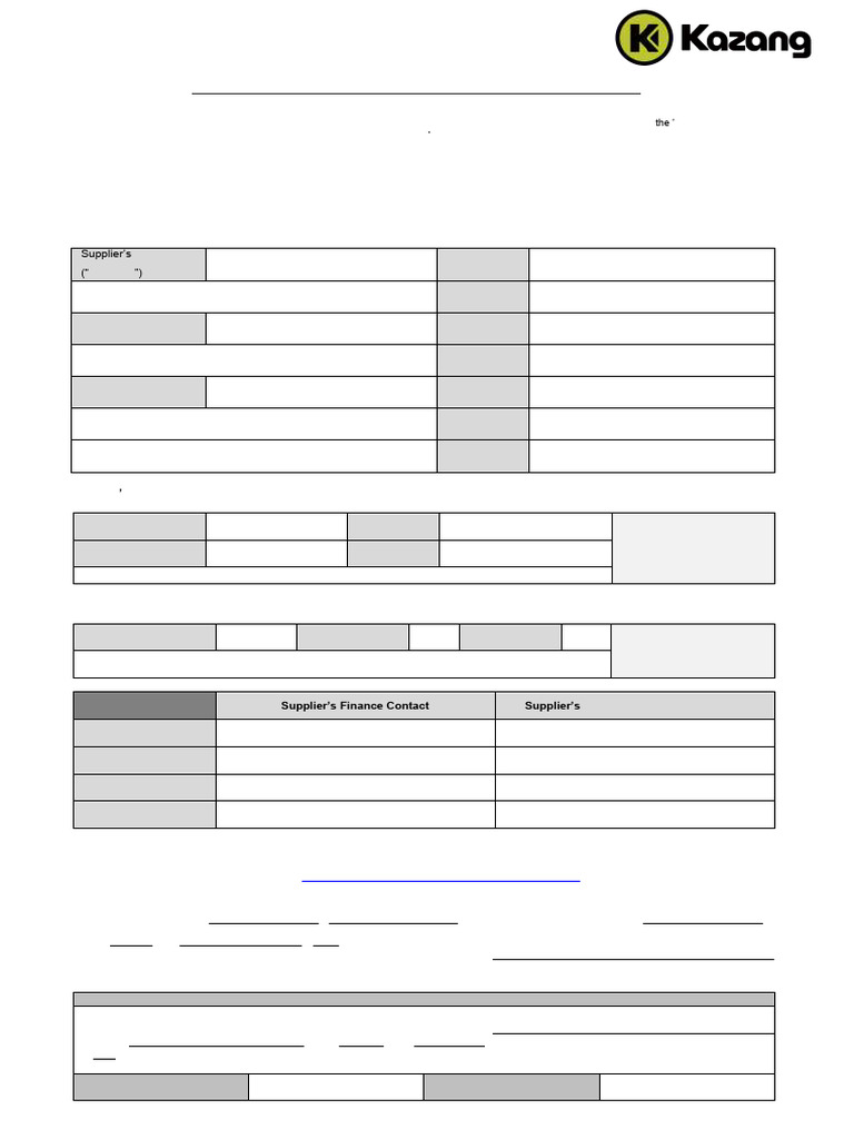 Supplier Signature Confirmation Form | PDF | Signature