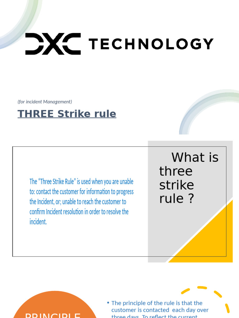 THREE Strike Rule | PDF