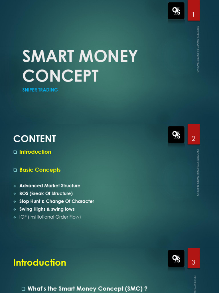 Sniper Smart Money Concept | PDF | Market Trend | Market Liquidity