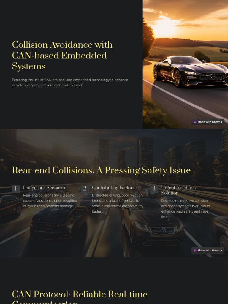 Collision Avoidance With CAN Based Embedded Systems | PDF | Traffic ...