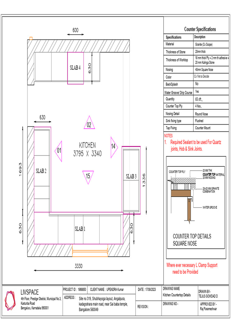 ID 1968850-KITCHEN | PDF | Countertop | Sink