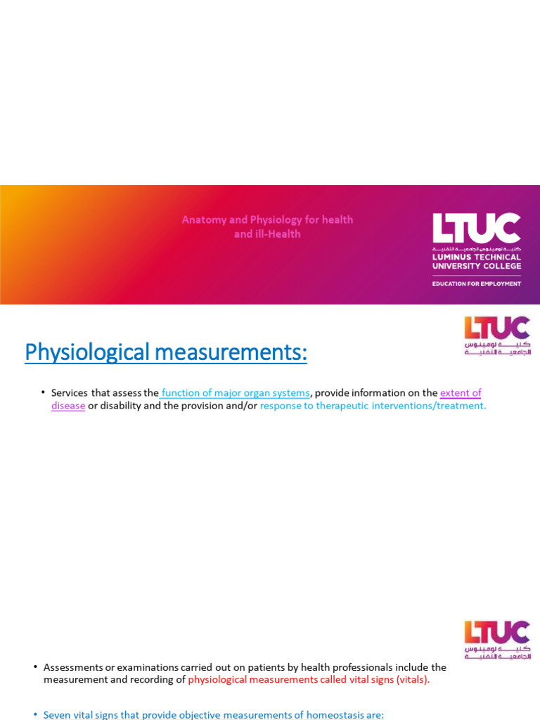 Physiological Measurements | PDF | Monitoring (Medicine) | Kidney
