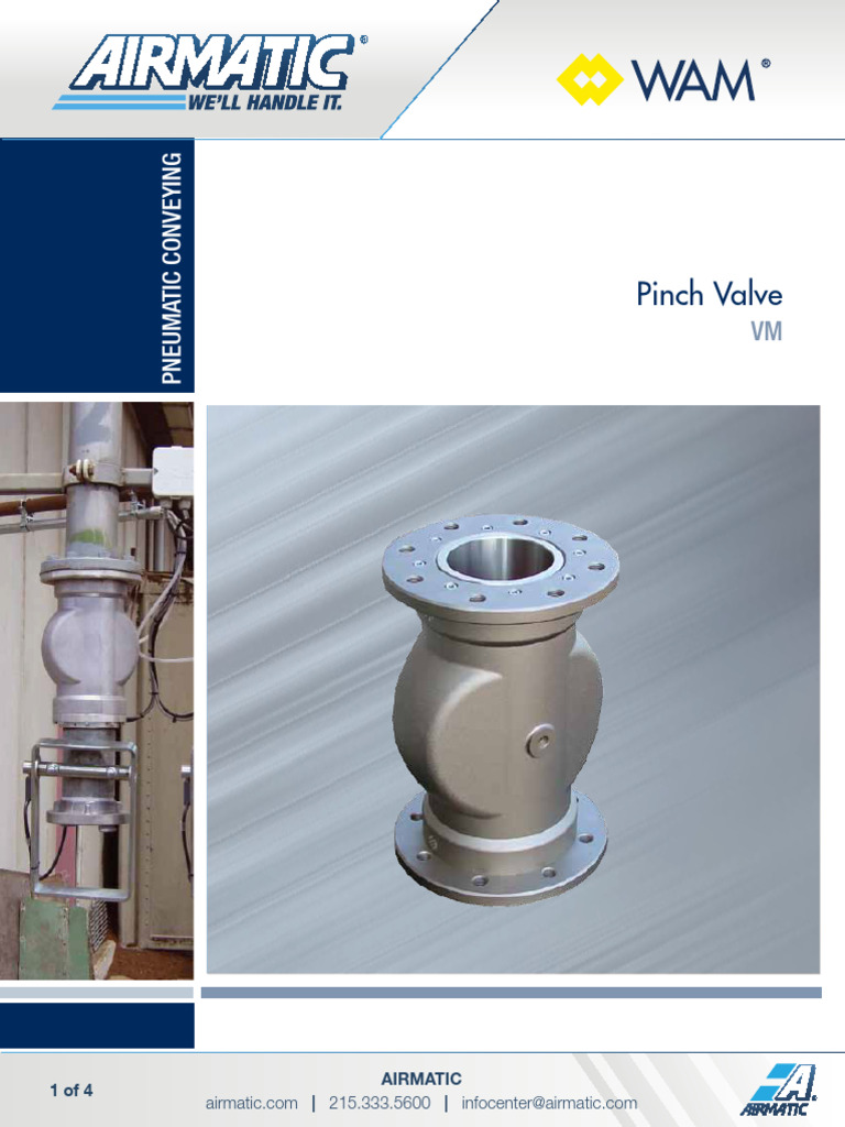 VM Pinch Valve Brochure 012013 | PDF | Valve | Pipe (Fluid Conveyance)