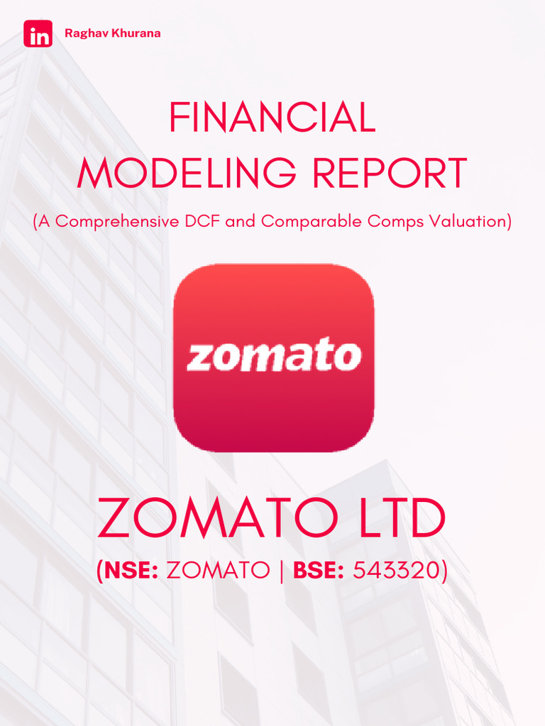 Zomato Financial Model | PDF | Cost Of Capital | Financial Services