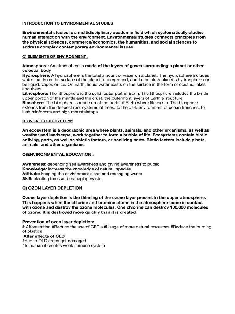 Evs | PDF | Deforestation | Natural Environment