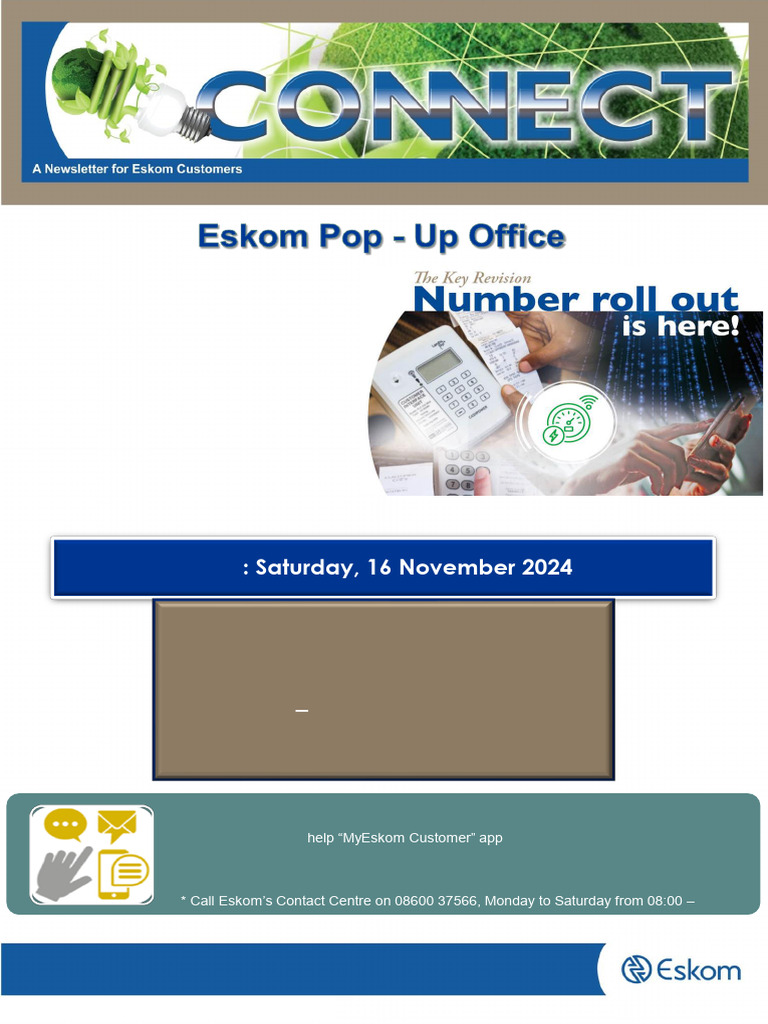 Connect - Eskom Pop-Up Office Mampudi Hall 16 November 2024 | PDF