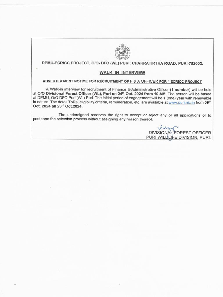 DFO_Advertisement | PDF