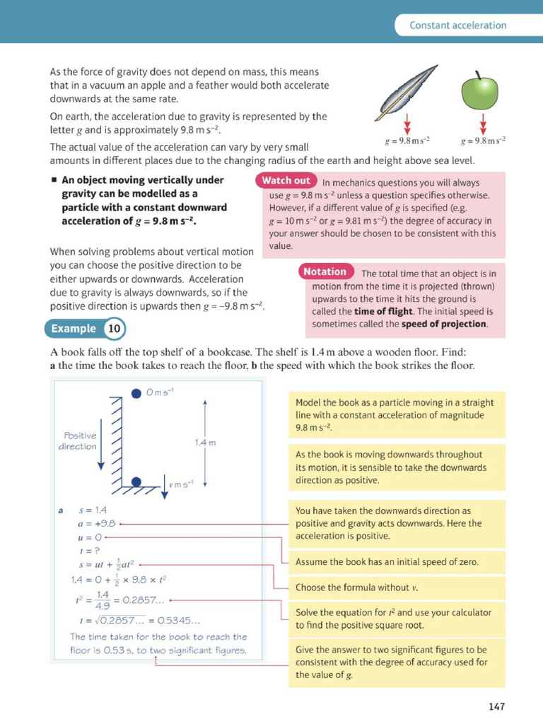 Free Falling Objects | PDF