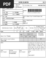 End-User Declaration for Import Goods | PDF | Business