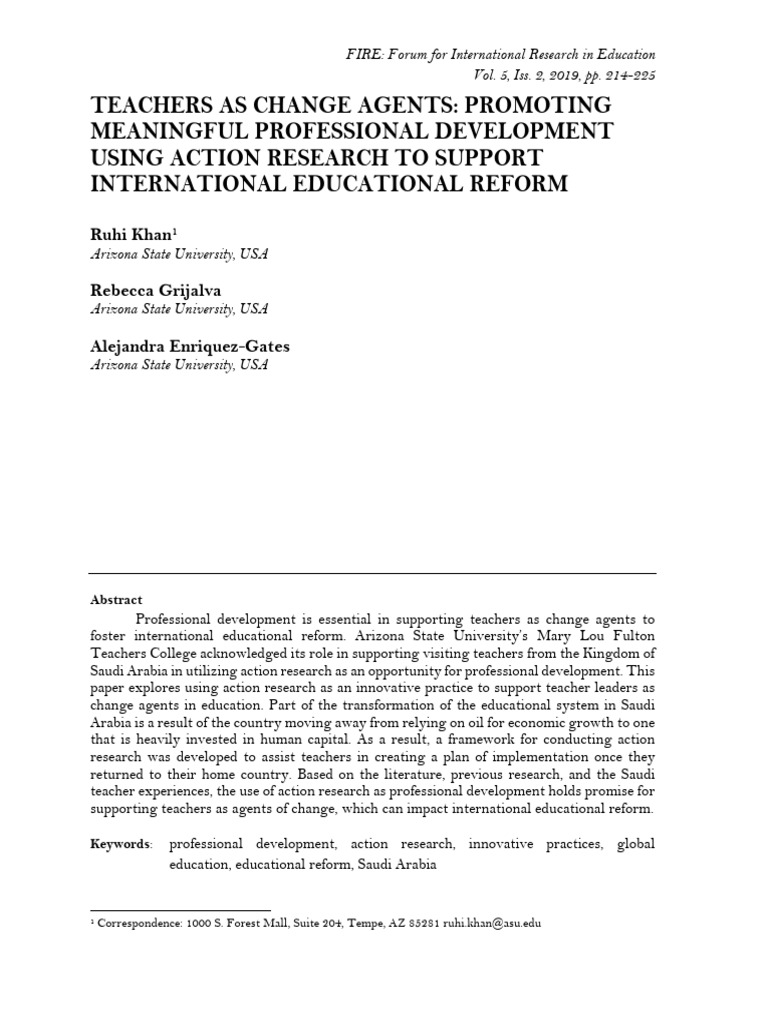 CF Teachers As Change Agents Tagged | PDF | Teachers | Mentorship CF Teachers As Change Agents Tagged | PDF | Teachers | Mentorship