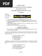 Remedial Mid Exam 2016 +++ | PDF | Geography | Contour Line