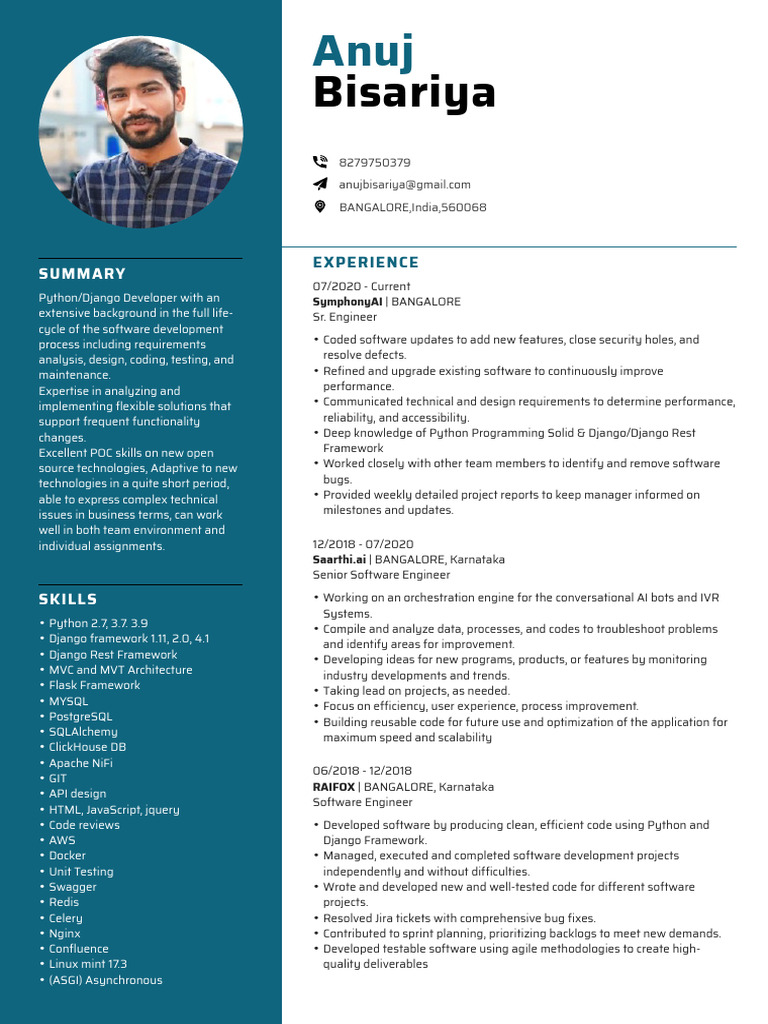 Anuj Bisariya Updated Py | PDF | Python (Programming Language) | Software