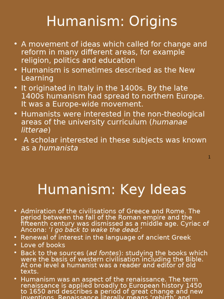 Humanism Overview | PDF | Bible | Translations