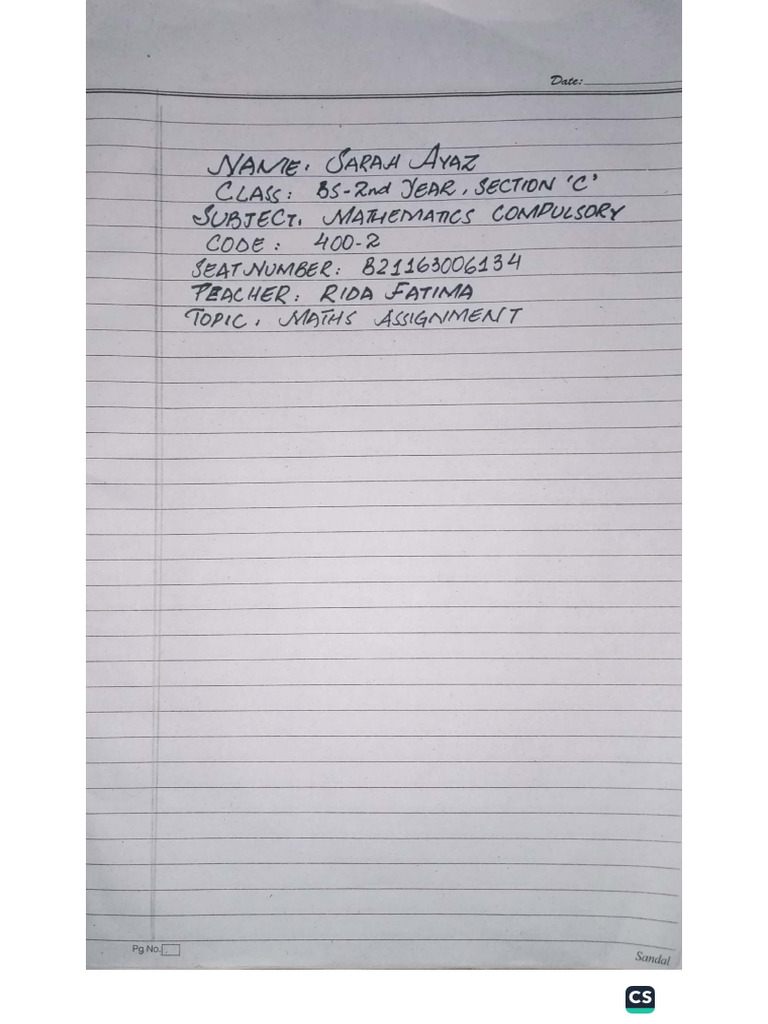 Sarah Ayaz B21163006134 | PDF