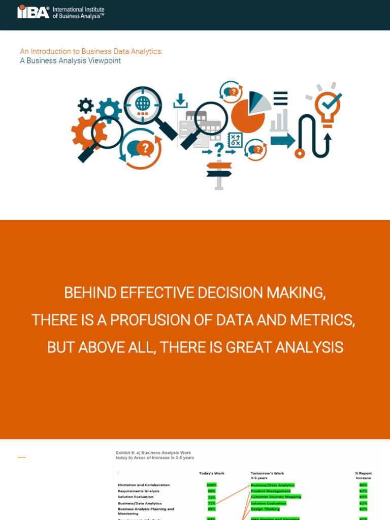 An Introduction To Business Data Analytics A Business Analysis ...