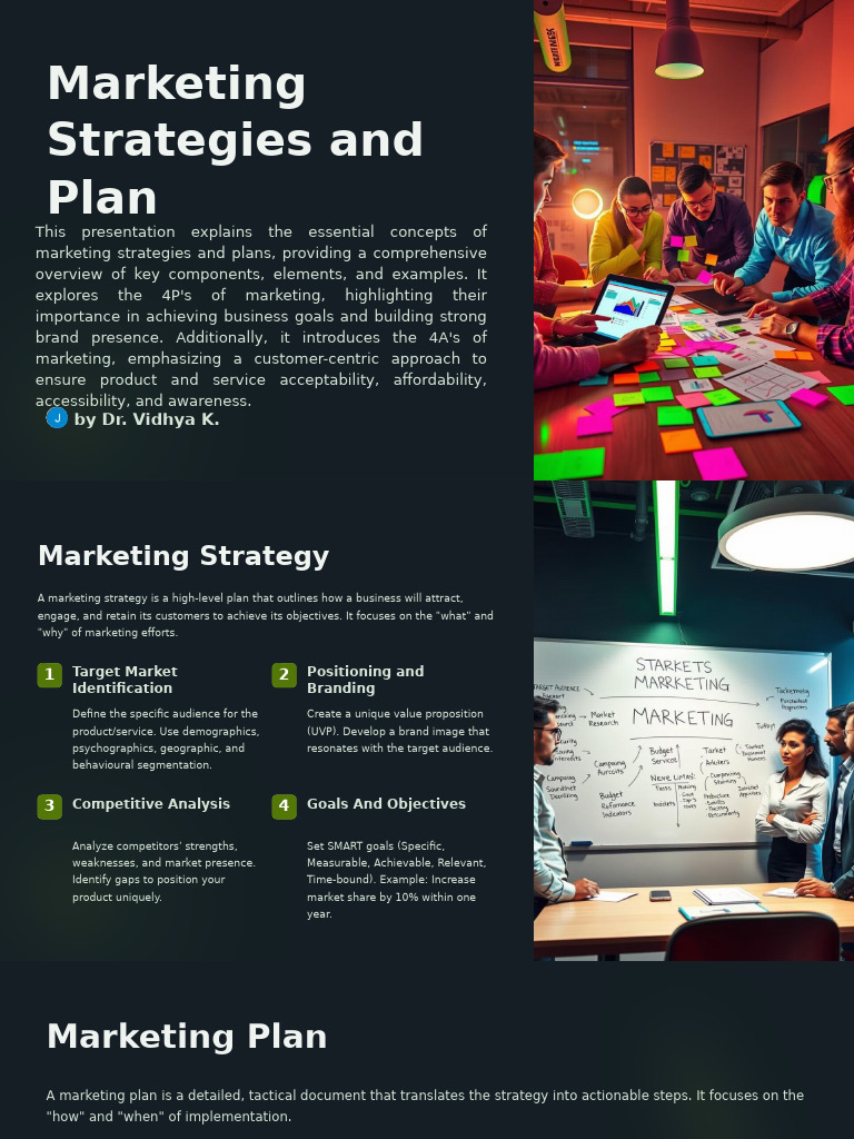 Marketing Strategies and Plans Overview | PDF | Marketing | Pricing