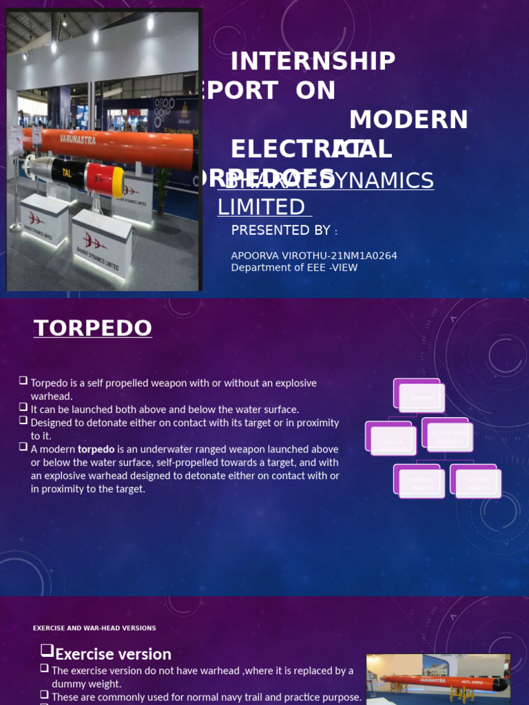 Modern Electrical Torpedoes Report | PDF | Torpedo | Submarine Warfare