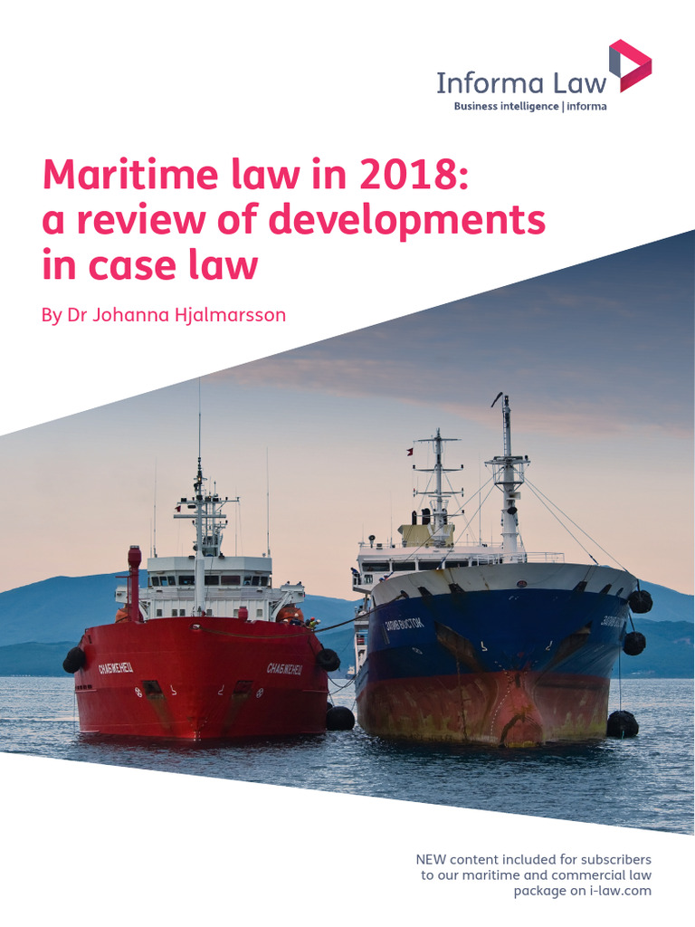 2018 Mar Law Review | PDF | Admiralty Law | Shipping