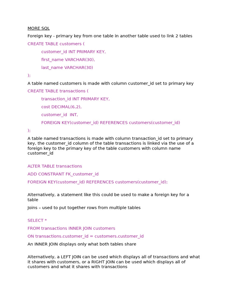 Day 18 More SQL | PDF | Teaching Methods & Materials | Computers