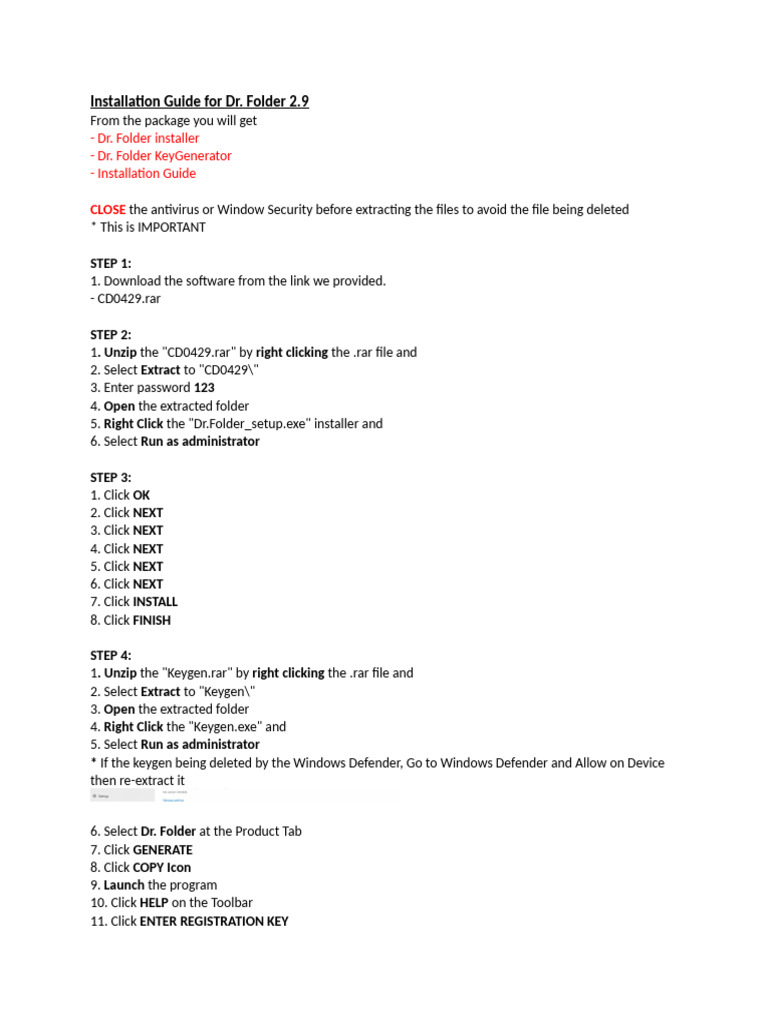 Dr. Folder 2.9 Setup Guide | PDF