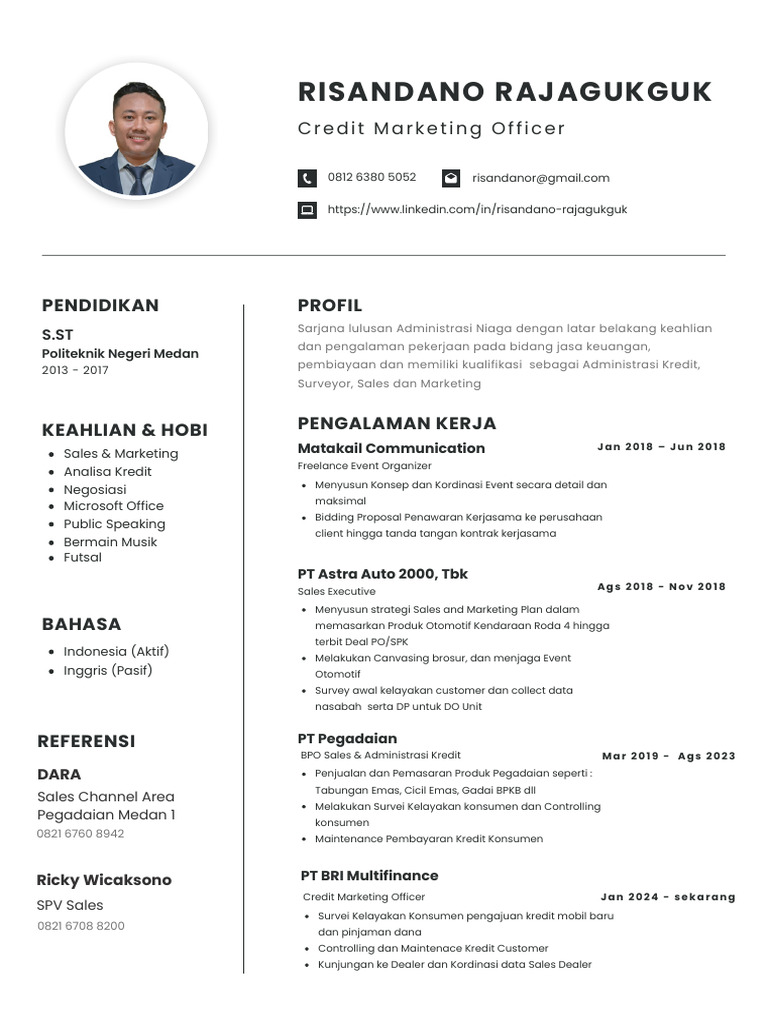 Bagi CV Update Risandano | PDF | Bisnis