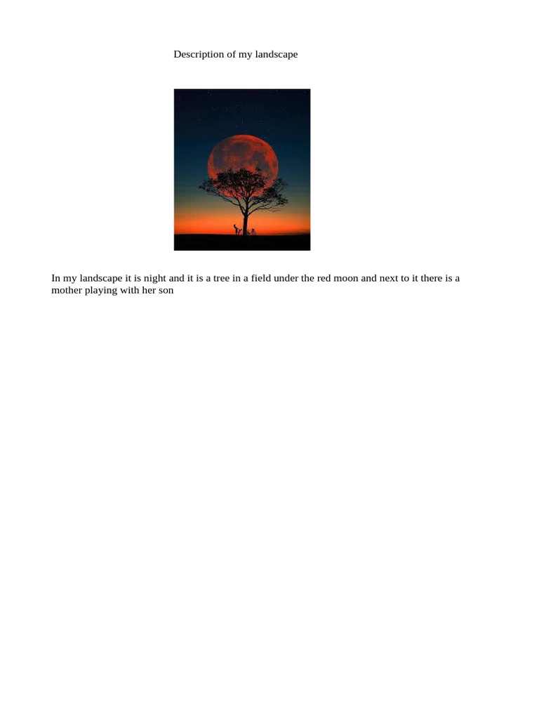 Nighttime Play Under Red Moon | PDF