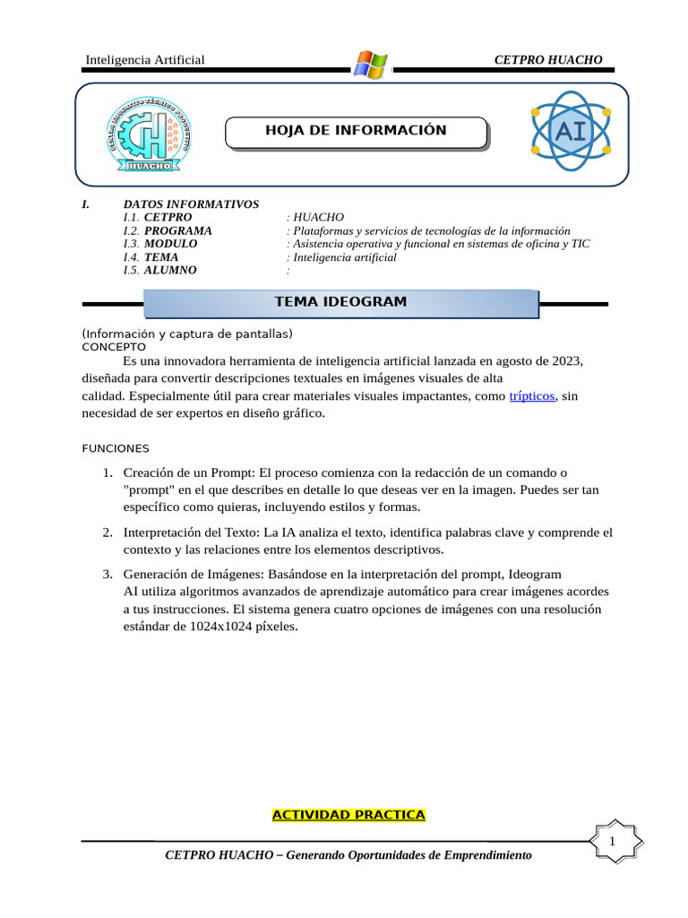 Ideogram | PDF | Inteligencia artificial | Inteligencia (IA) y semántica