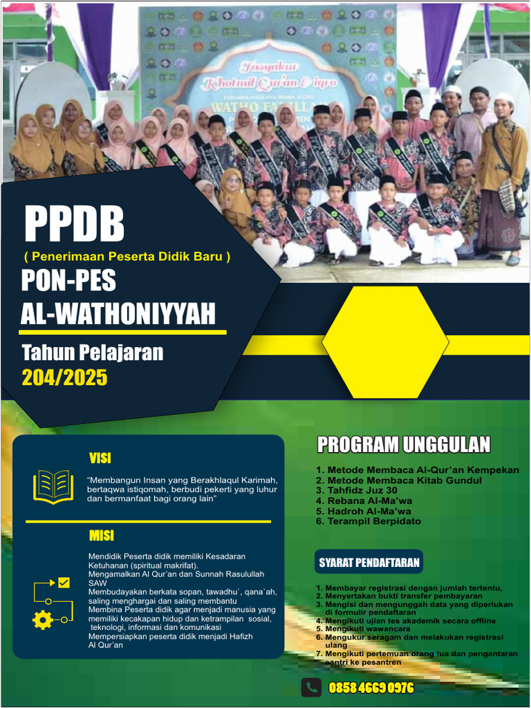 Pamplet Brosur PPDB Tahun 2024-2025 - Intelmadrasah | PDF