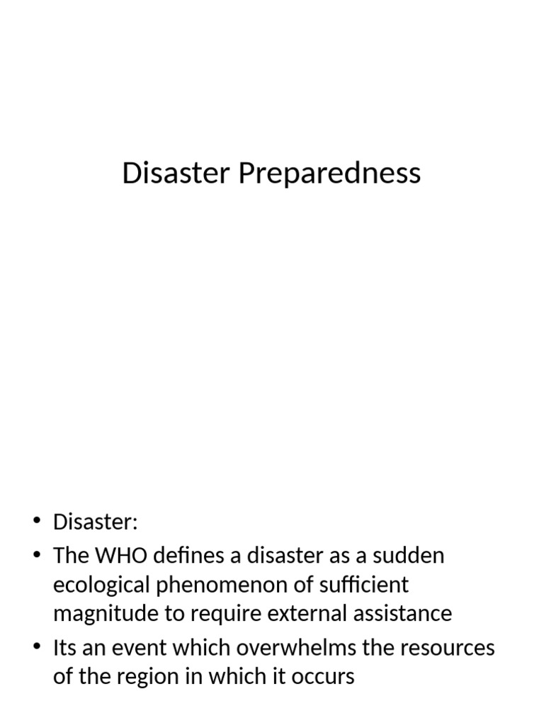 Disaster Preparedness | PDF | Emergency Department | Emergency Management