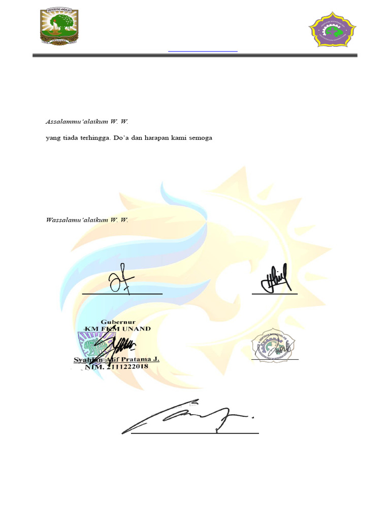 Surat Undangan Anggota Hima IKM Akt 2022 | PDF