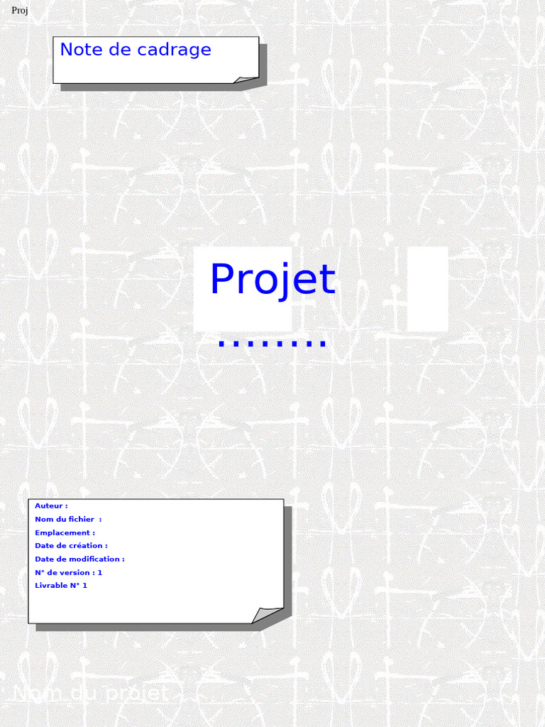 Note de cadrage du projet détaillée | PDF | Informatique