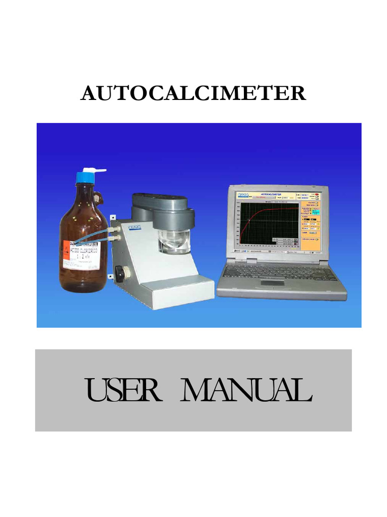 Autocalcimeter - Rev.0 2009 | PDF | Valve | Pump