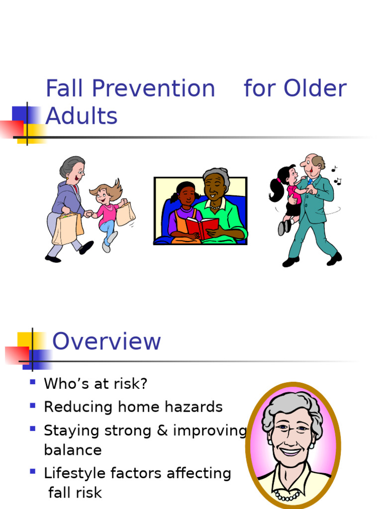 Fall Prevention For Older Adults | PDF | Balance (Ability) | Clinical ...