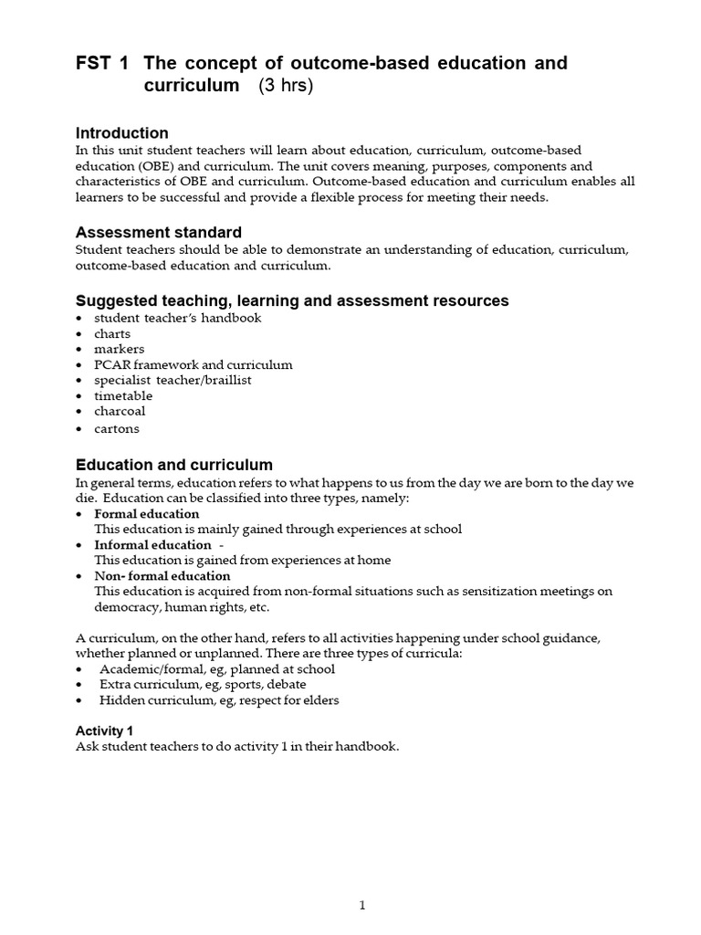 Foundation ODL 1 | PDF | Educational Assessment | Learning