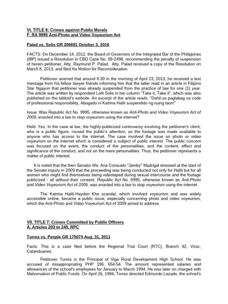 Crim 2 FINAL P3 (Palad - Agao) | PDF | Rape | Mens Rea