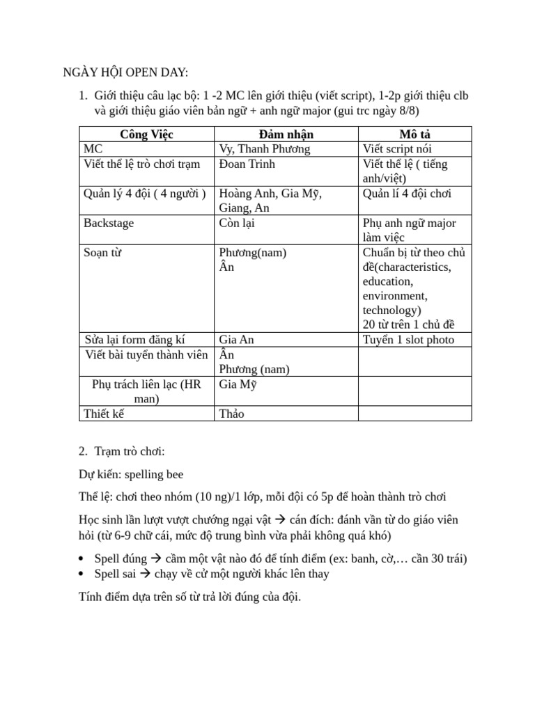 Ngày H I Open Day | PDF