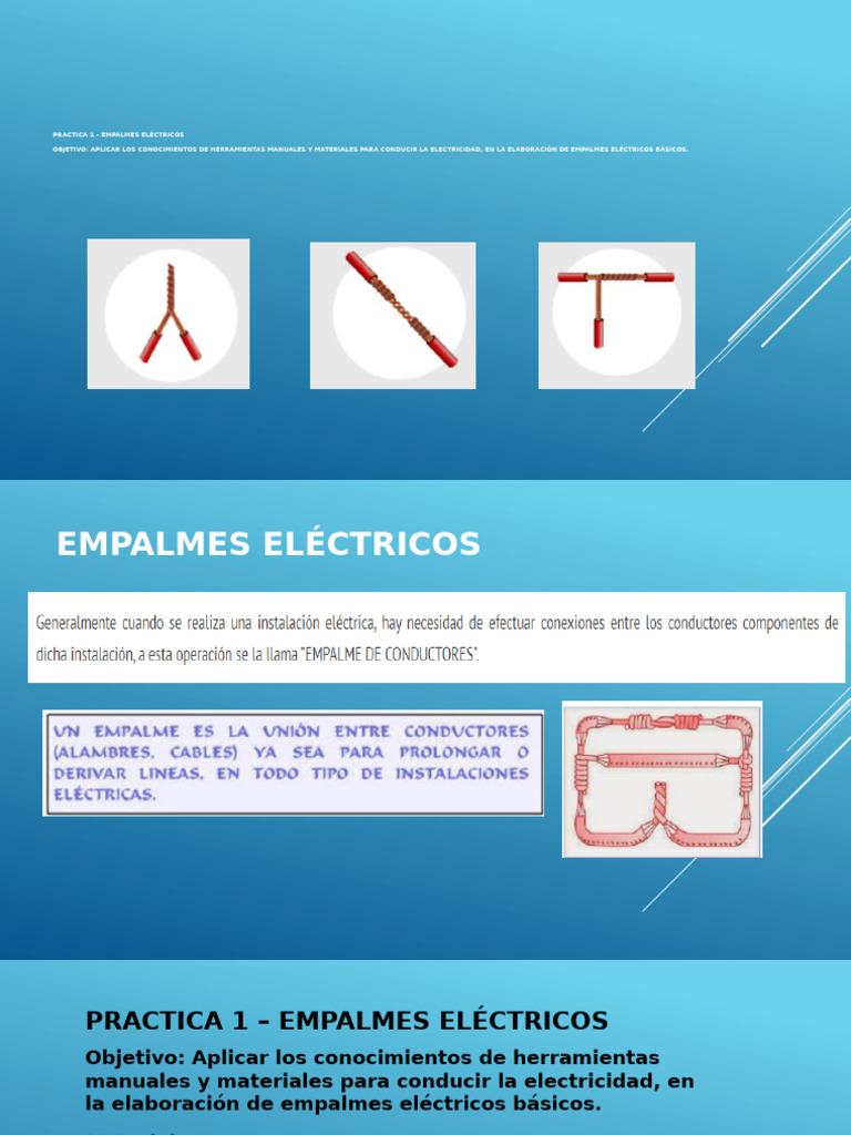MTBCRH Empalmes Electricos Practica 1 3 | PDF | Hogar, jardinería y ...