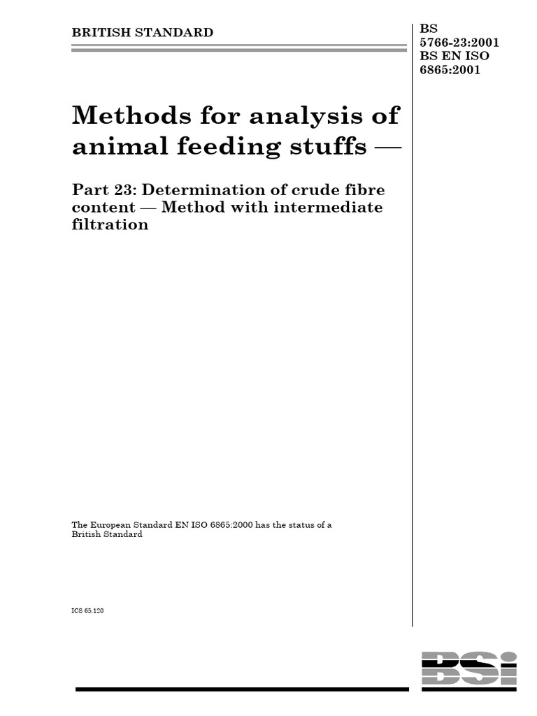 BS 05766-23-2001 (BS en Iso 6865-2001) | PDF | International ...