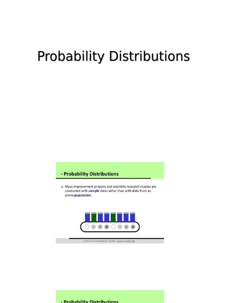 3rd Probability Distributions | PDF