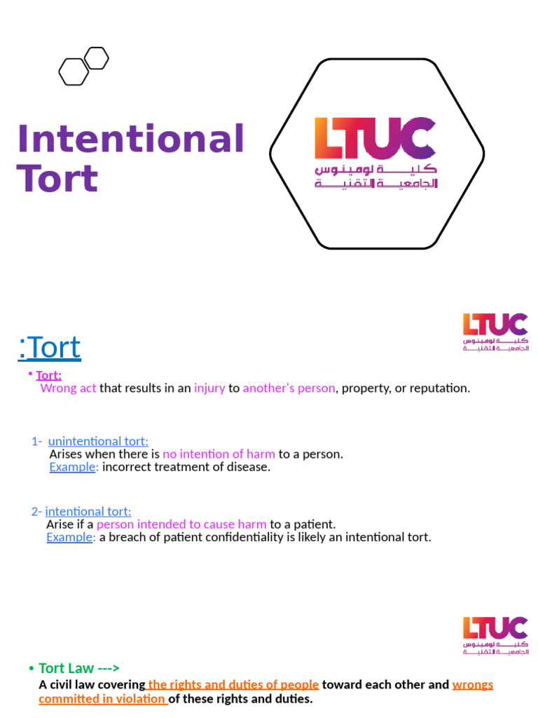 tort ppt | PDF | Tort | Negligence