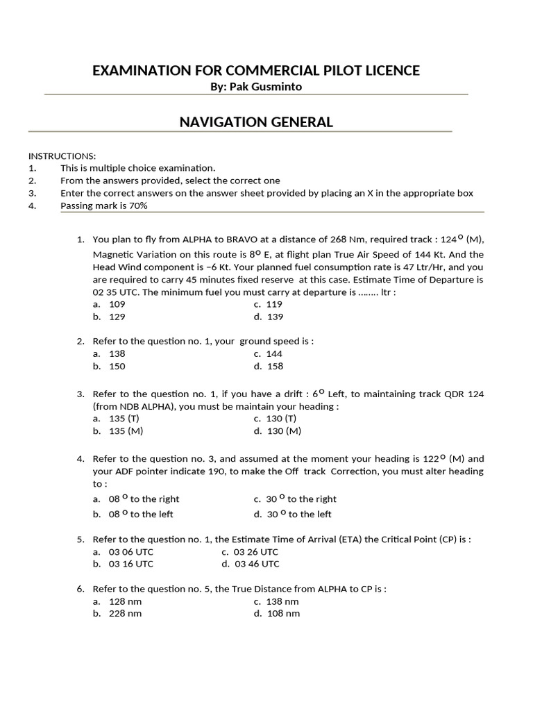 EVAL NAVIGATION GENERAL LIFT | PDF | Compass | Navigation
