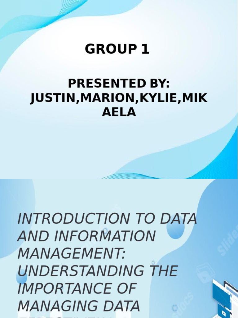 Group 1 Computer Presentation | PDF | Data | Information