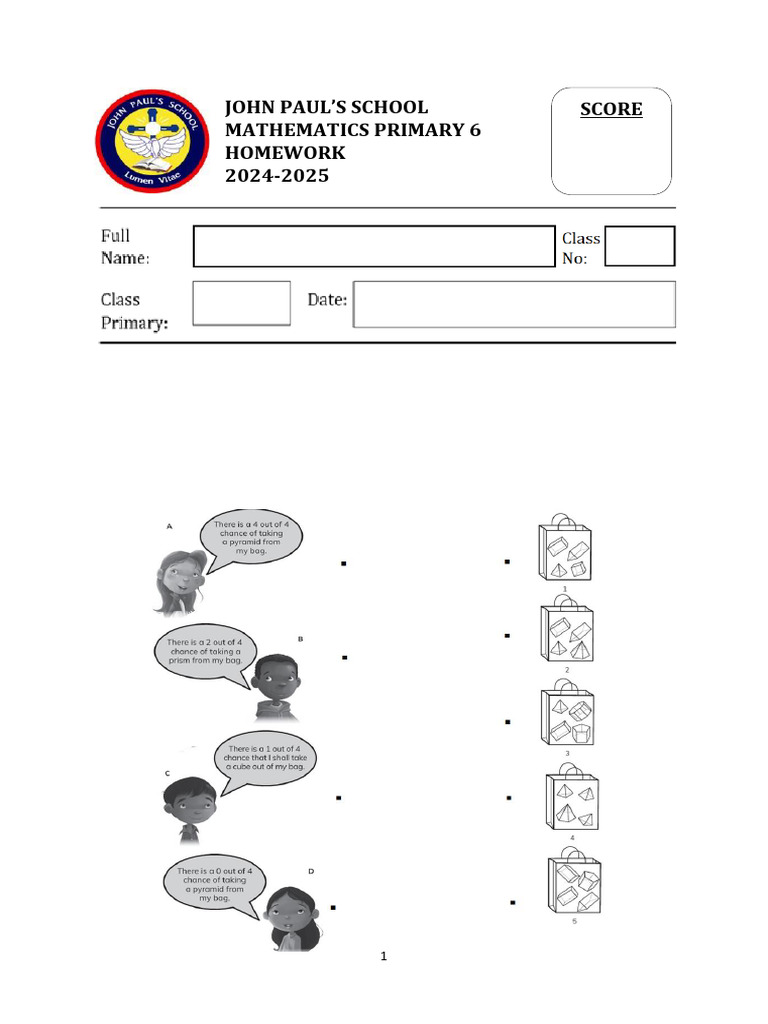 2 Classwork Homework Project Unit 9 | PDF | Probability