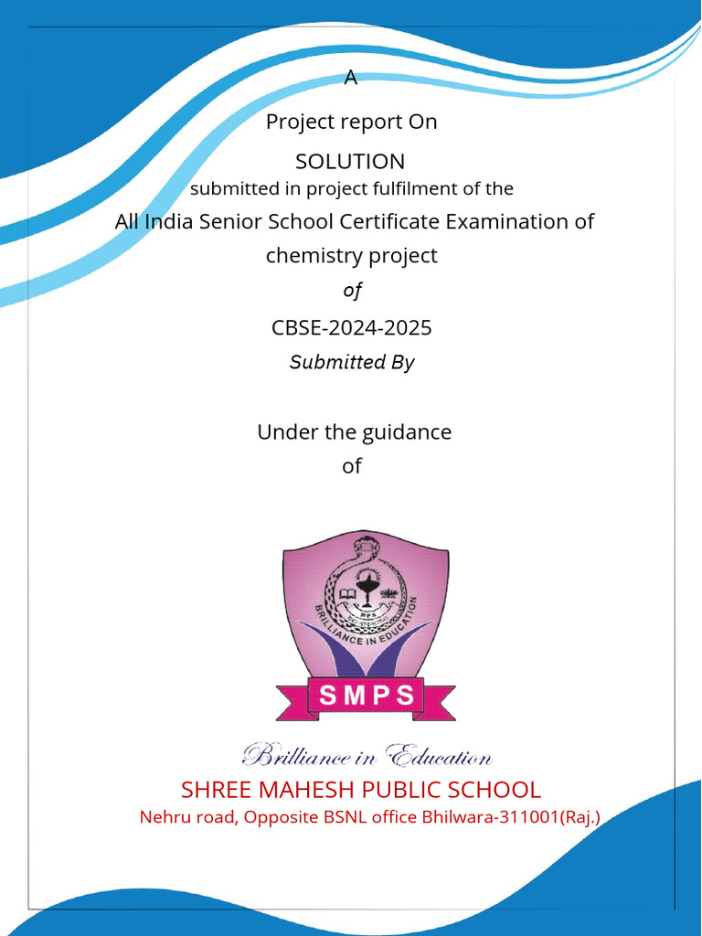 Chemistry Project File - PDF (1) - 1 | PDF