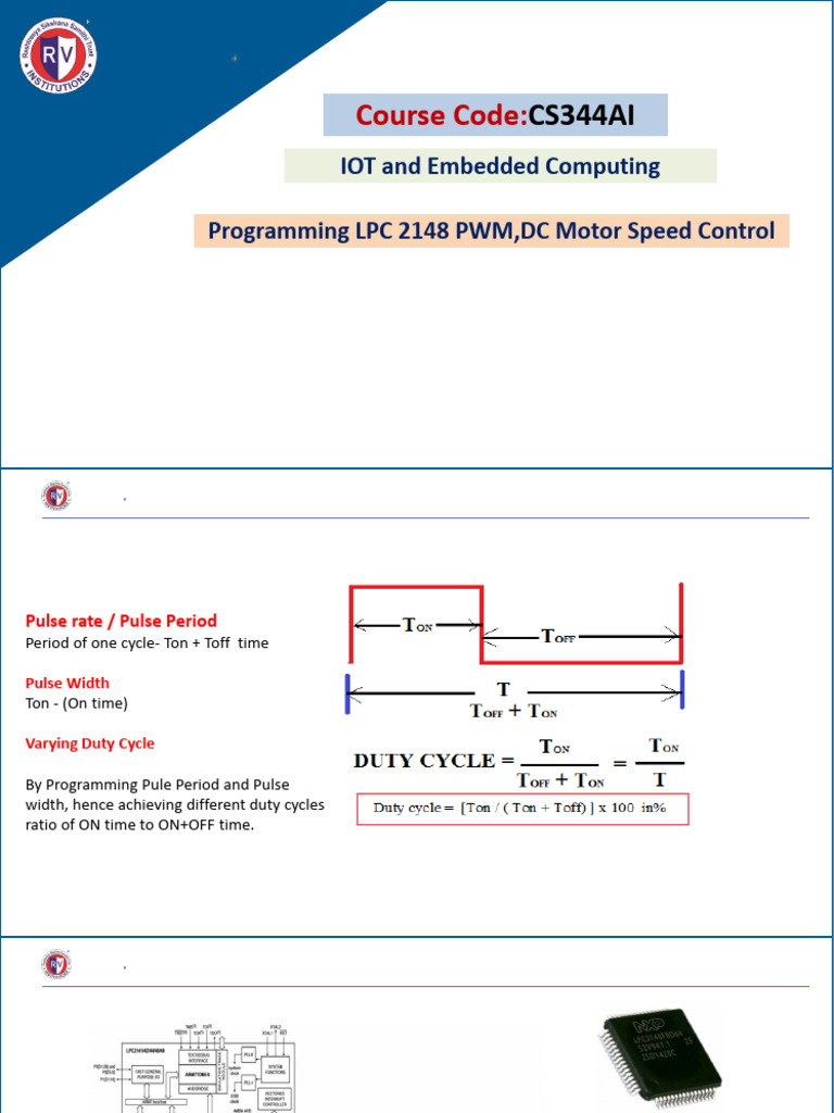 Unit 3 PWM DCMotor | PDF | Electrical Engineering | Computer Engineering