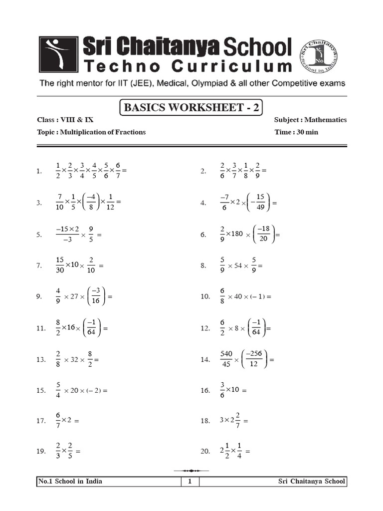 8 & 9 TH Basic Work Sheet - 2 | PDF | Teaching Methods & Materials