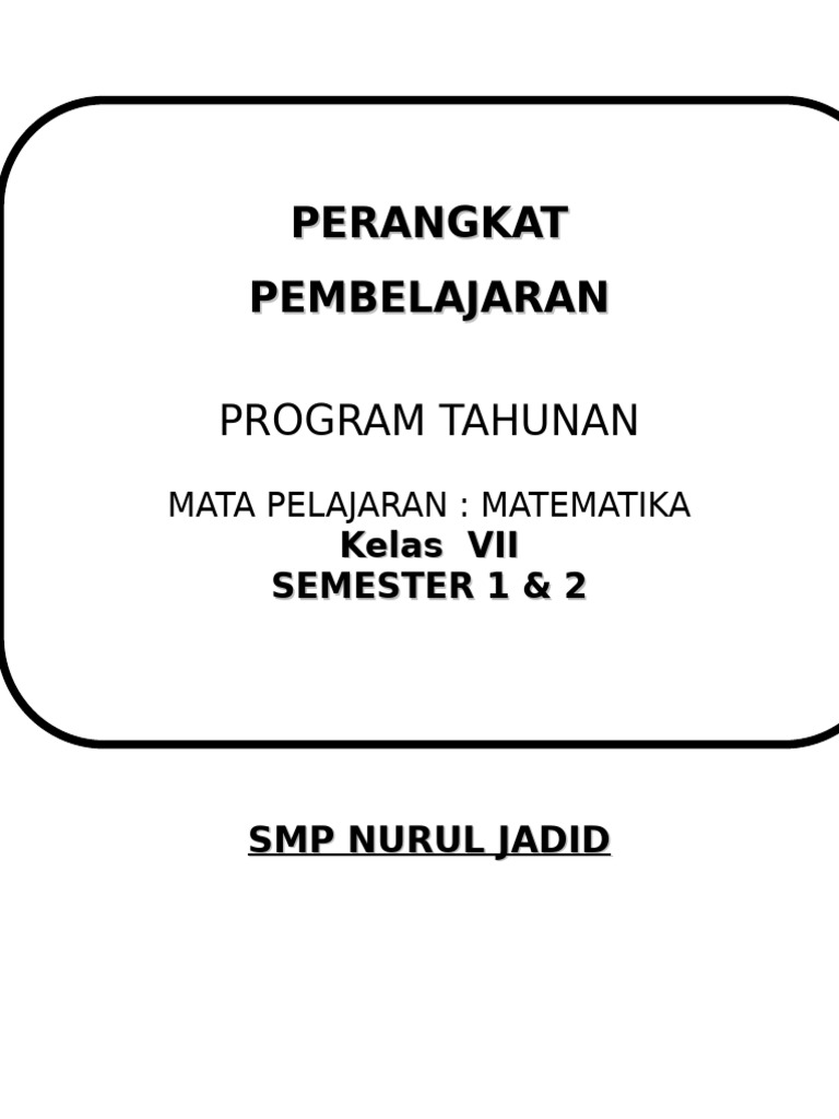Prota SMP MTK | PDF