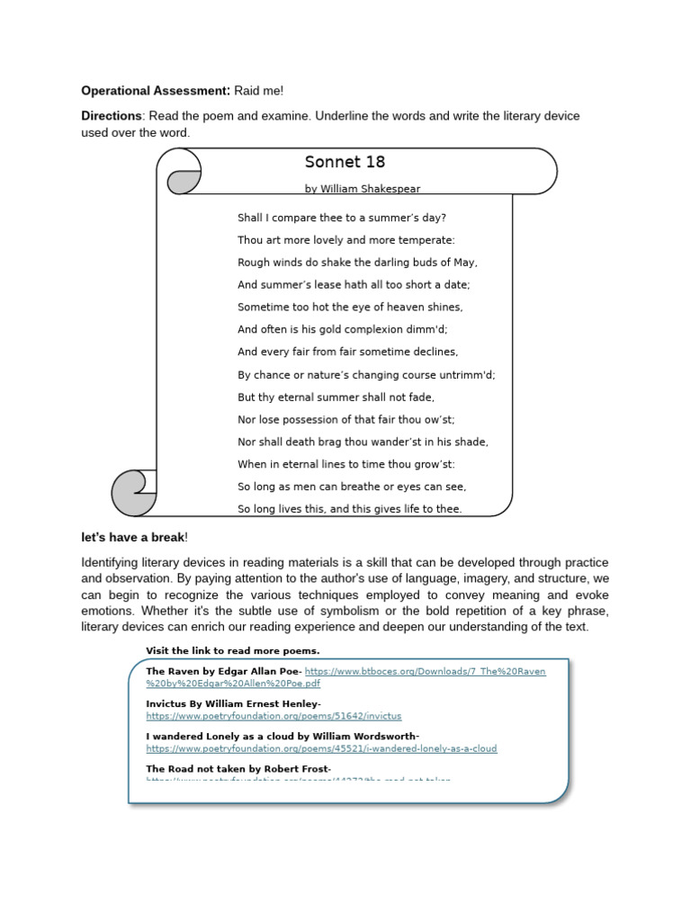 Analyzing Literary Devices in Poetry | PDF | Beowulf | Poetry